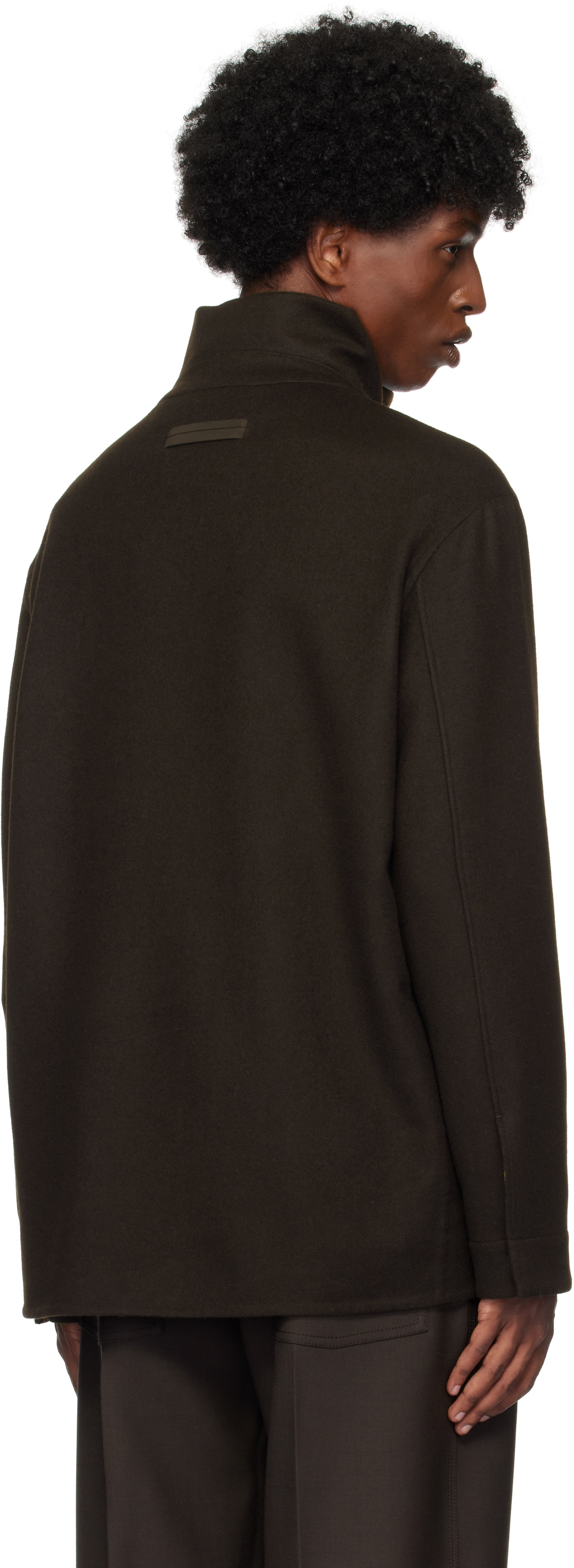 ZEGNA Brown Trofeo Cashmere Overshirt Jacket Zegna