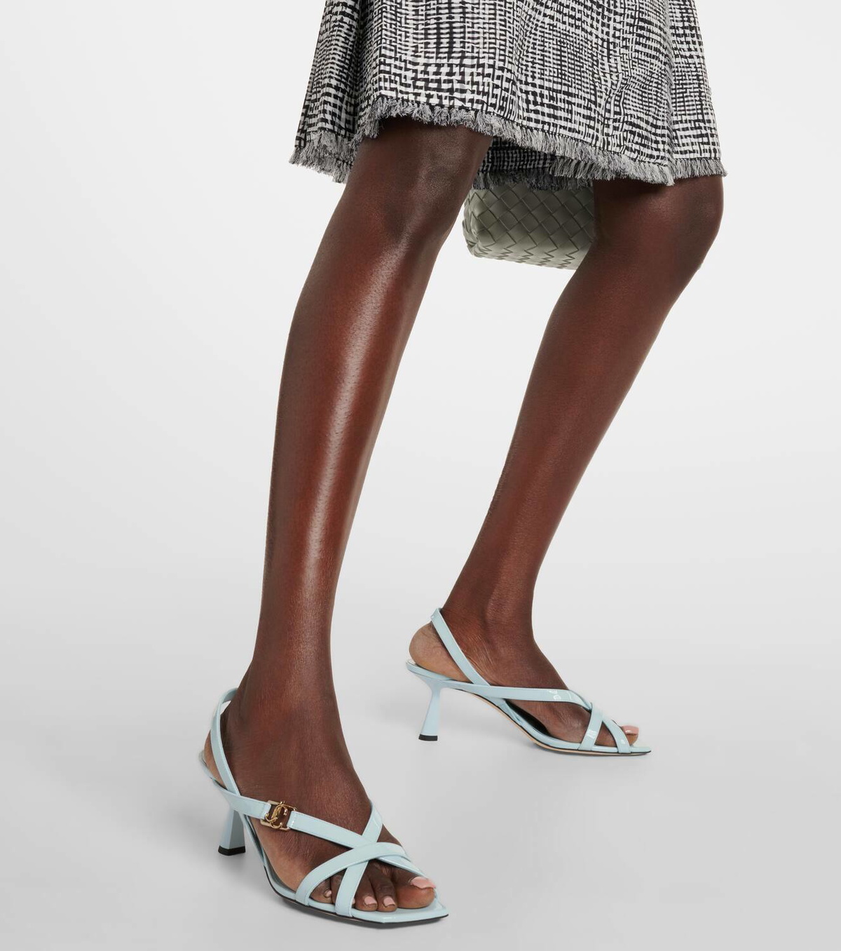 Jimmy Choo Jess 95 patent leather sandals Jimmy Choo