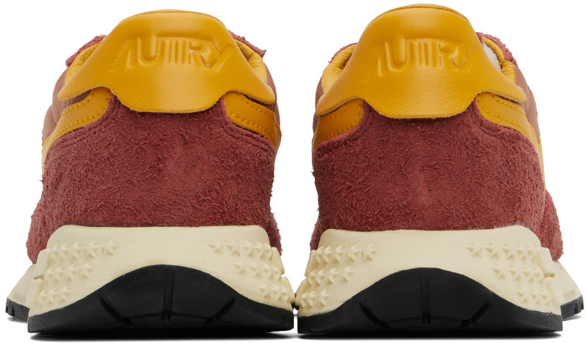 AUTRY Red & Orange Reelwind Low Sneakers Autry