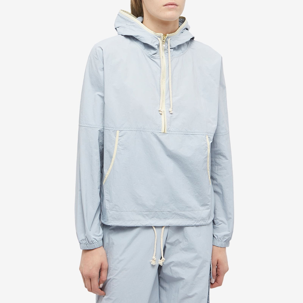 DONNI. Women's Nylon Pullover Jacket in Sky DONNI.