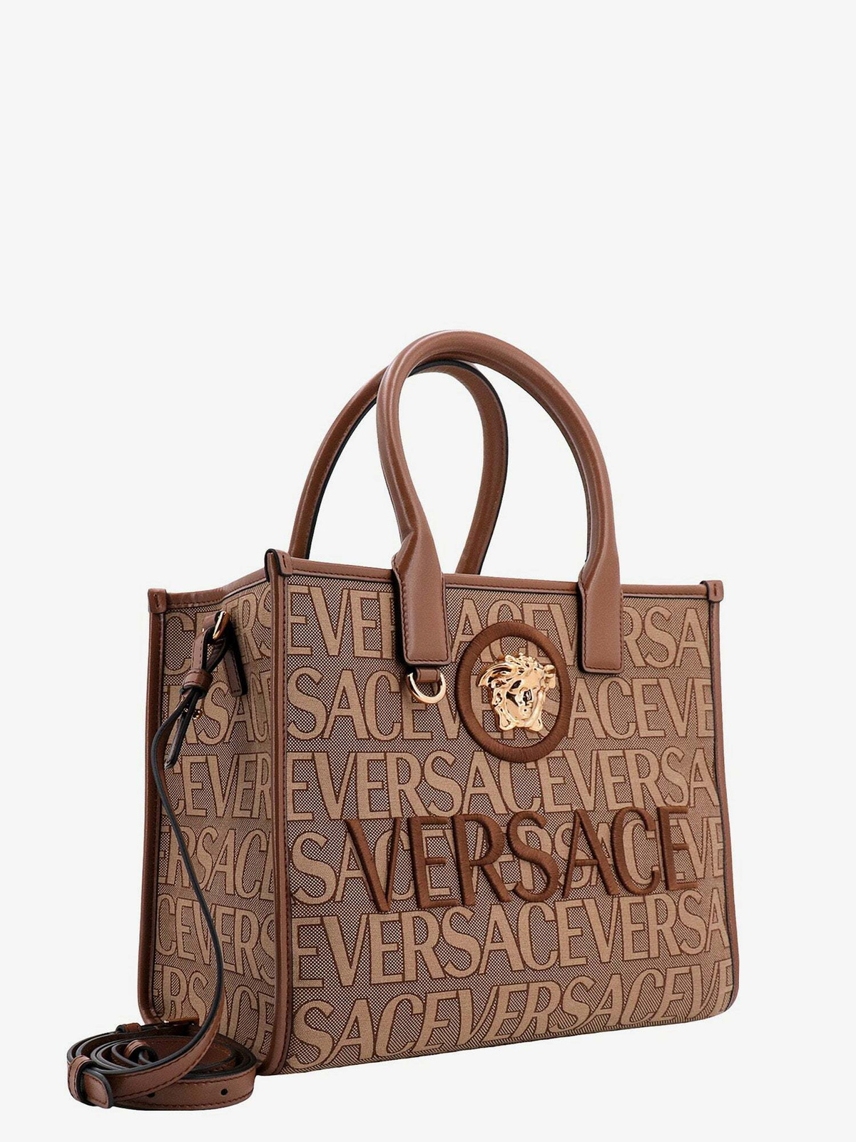 Versace Handbag Brown Womens Versace