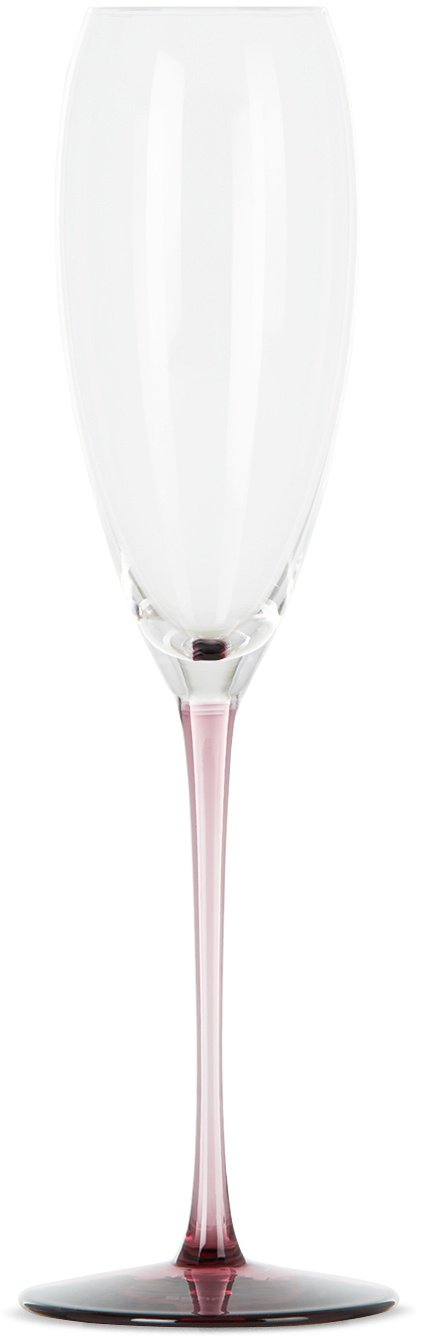 SGHR Sugahara Burgundy RISICARE Champagne Glass, 6.1 oz / 180 ml