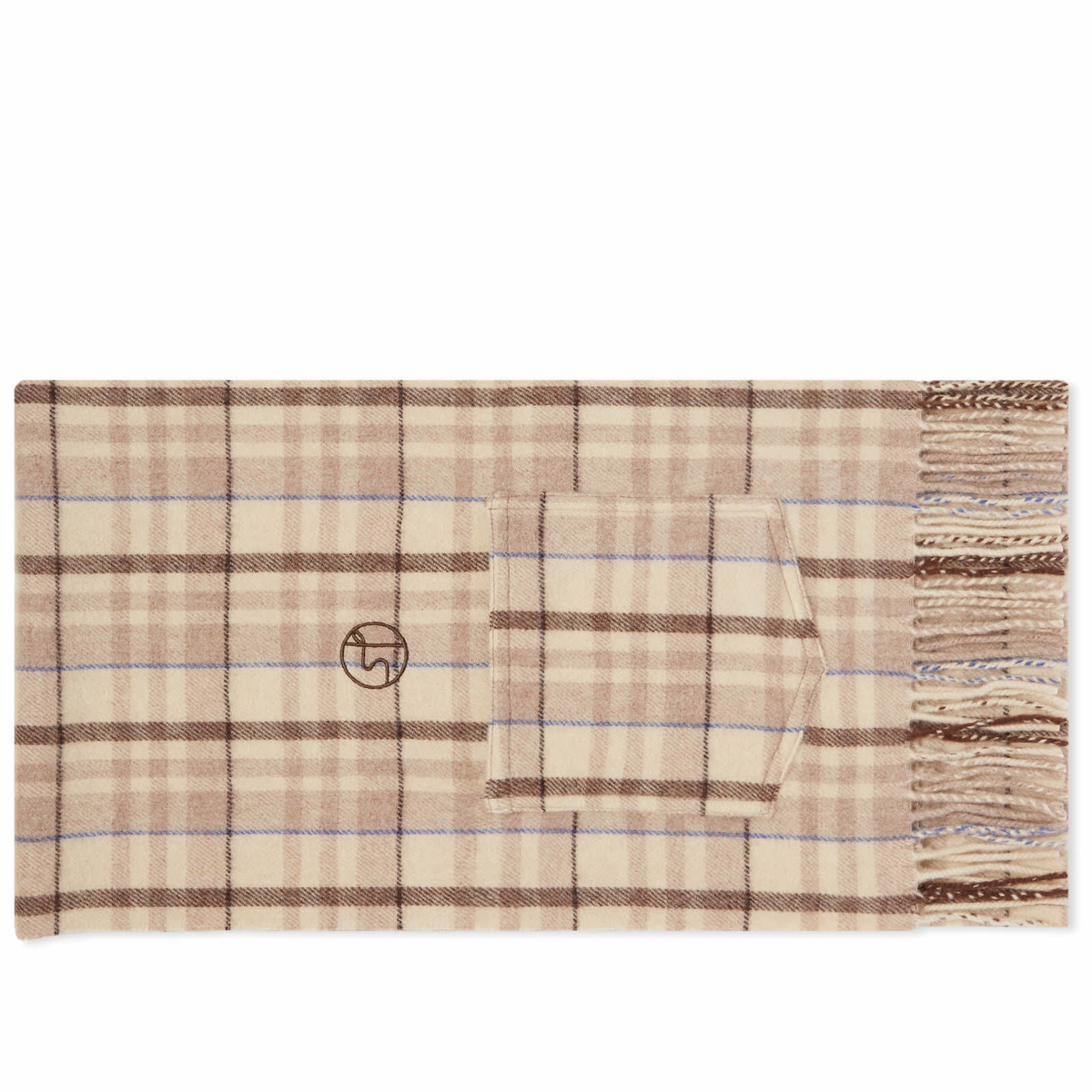 Saks Potts Women's Schatter Scarf in Brown Check Saks Potts