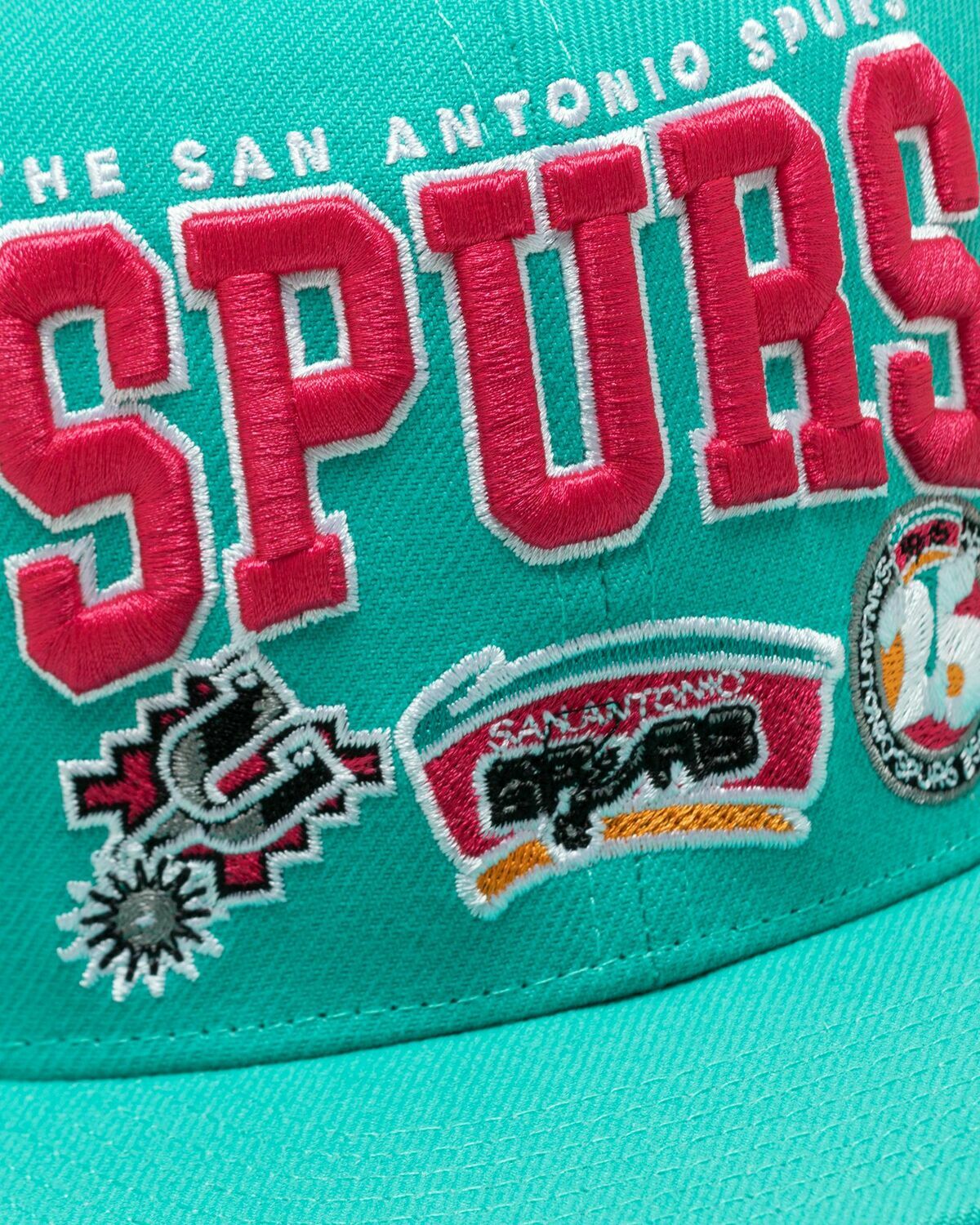 Mitchell & Ness Nba Champ Stack Snapback Hwc San Antonio Spurs Green ...