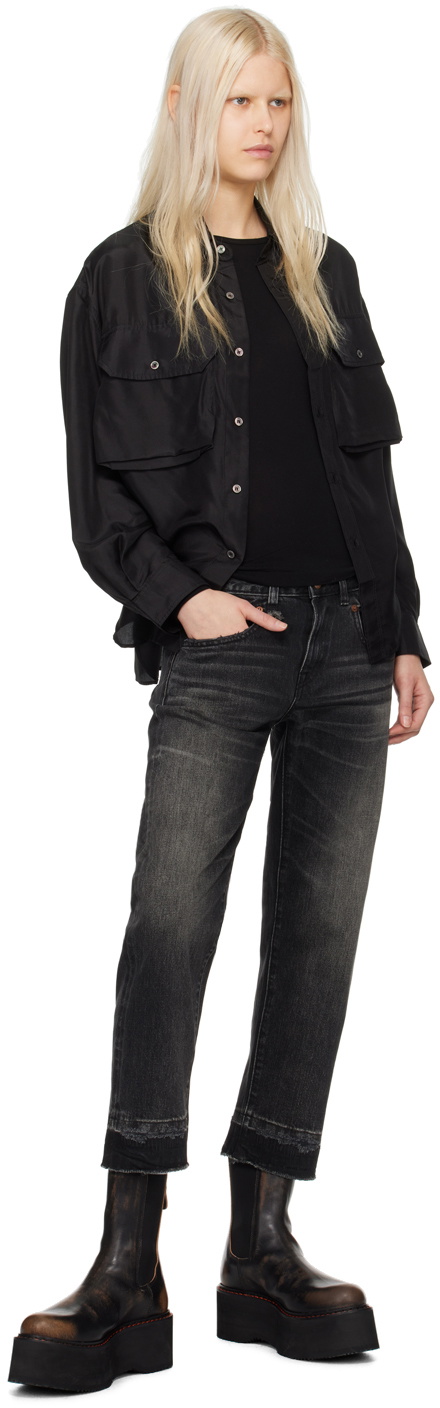 R13 Black Boy Straight Jeans R13