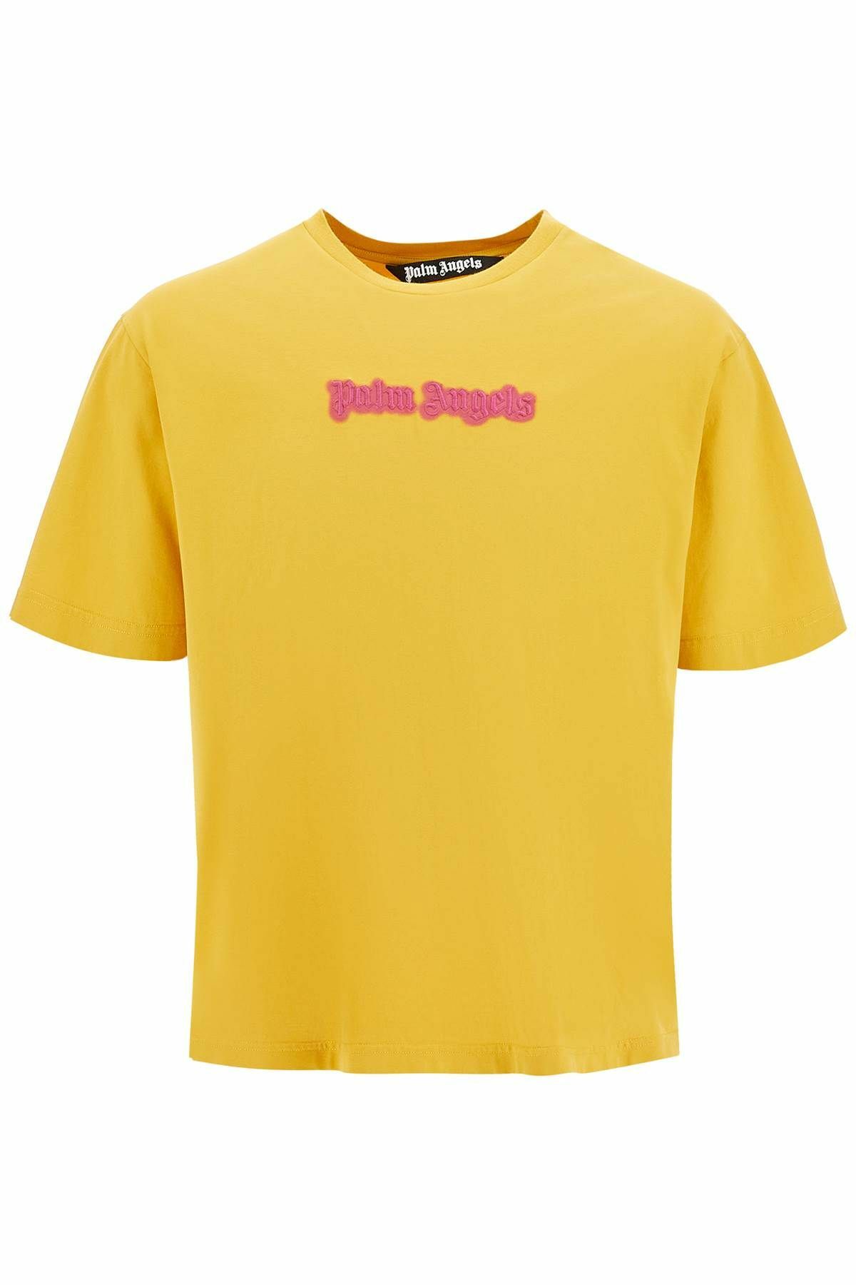PALM ANGELS ato "newborn logo boxy Yellow Palm Angels