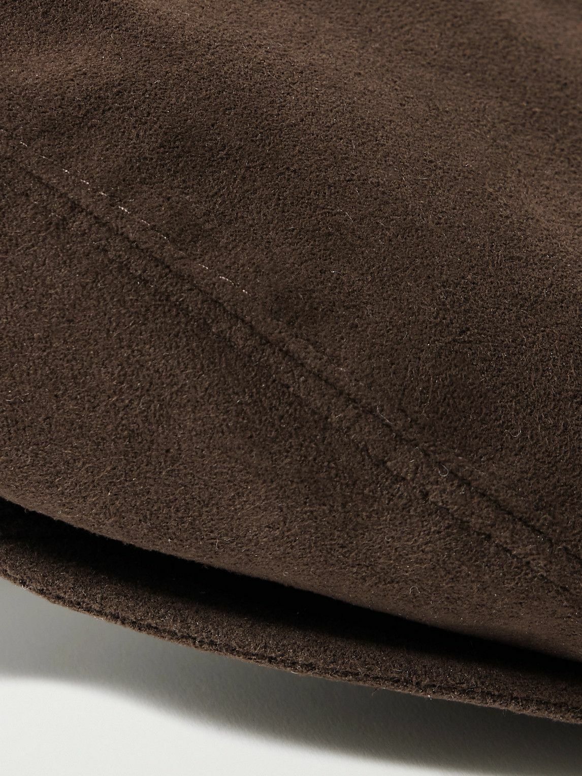 Purdey - Litton Alcantara® Flat Cap - Brown Purdey