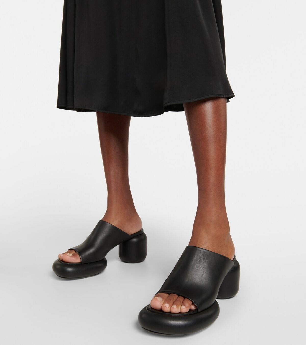 Jil Sander - Leather platform sandals Jil Sander