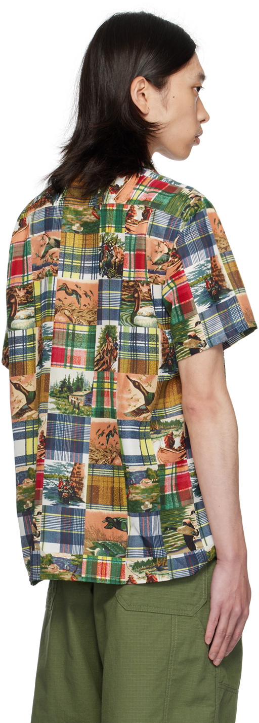 BEAMS PLUS Multicolor Patchwork Print Shirt Beams Plus