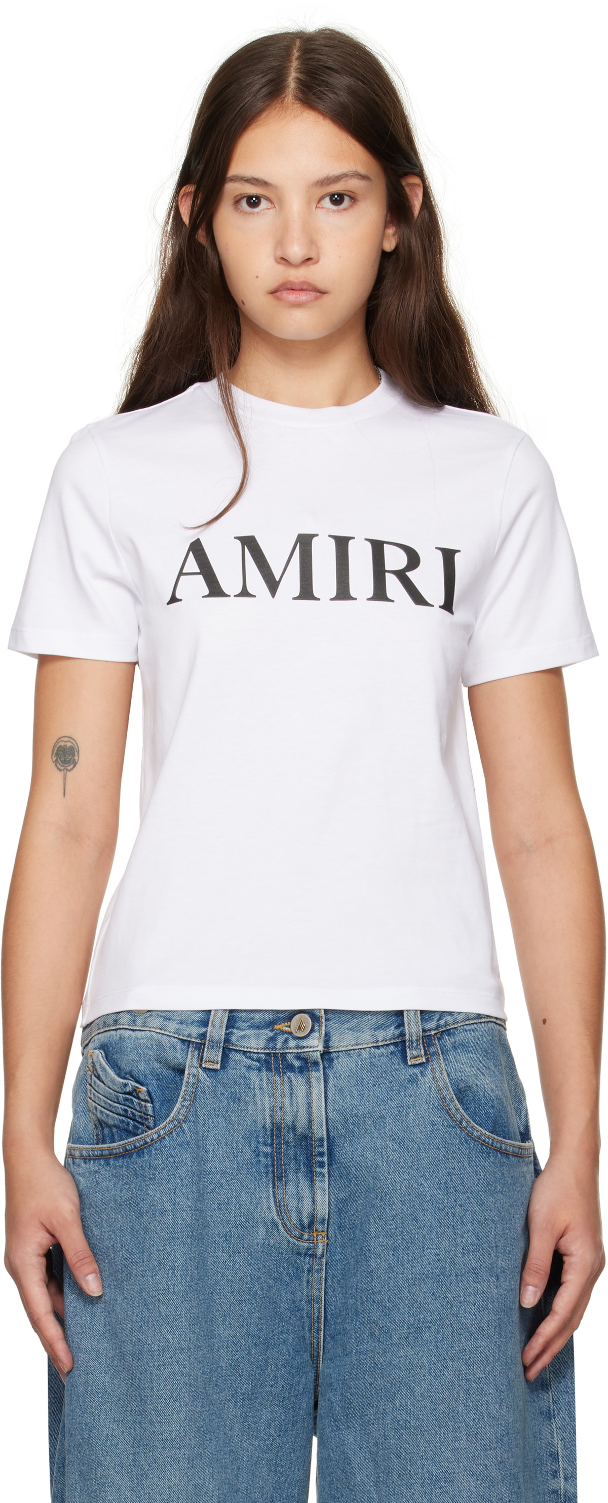 AMIRI White 'AMIRI' Core Logo T-shirt Amiri