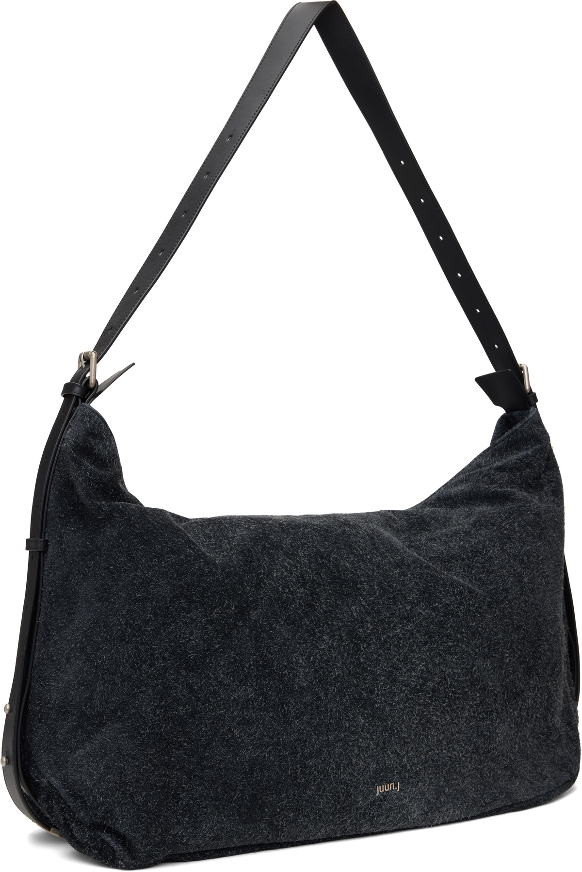 Juun.J Gray Nubuck Leather Bag Juun.J