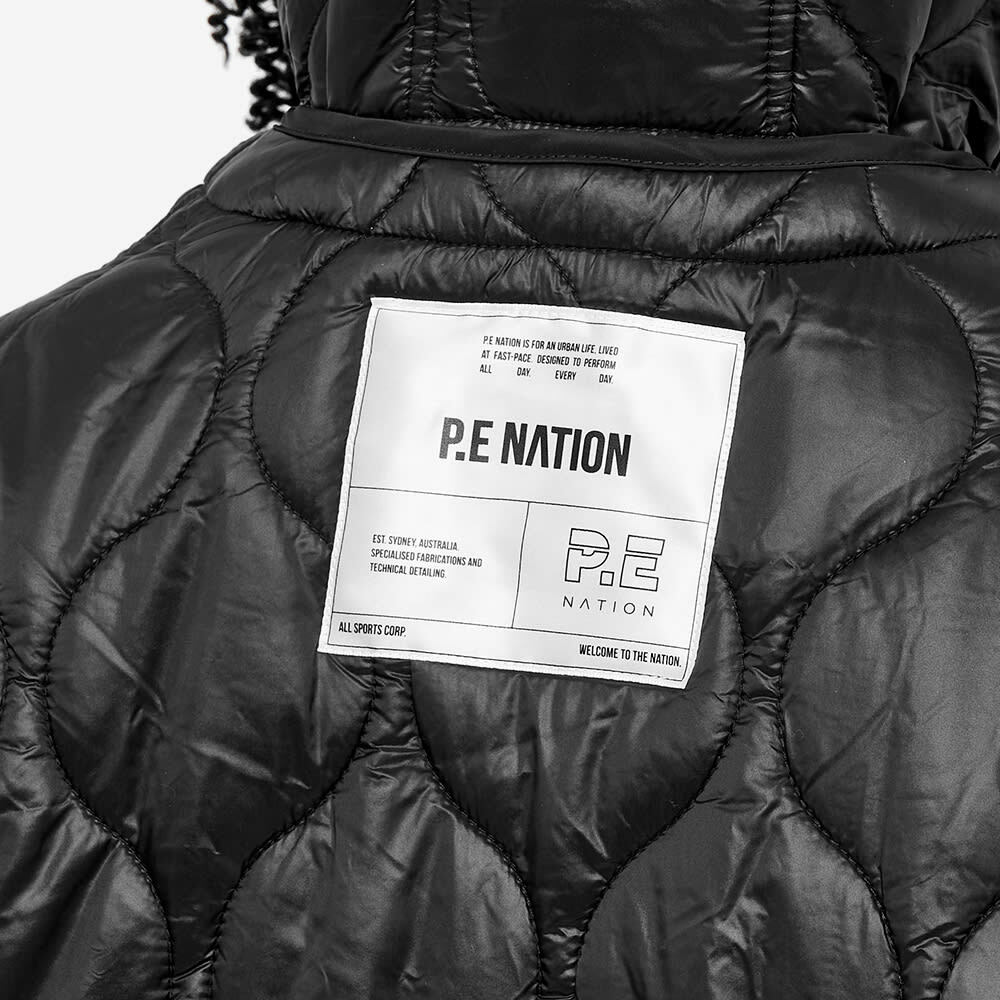 P.E Nation Women's Advocate Longline Padded Jacket in Black P.E Nation