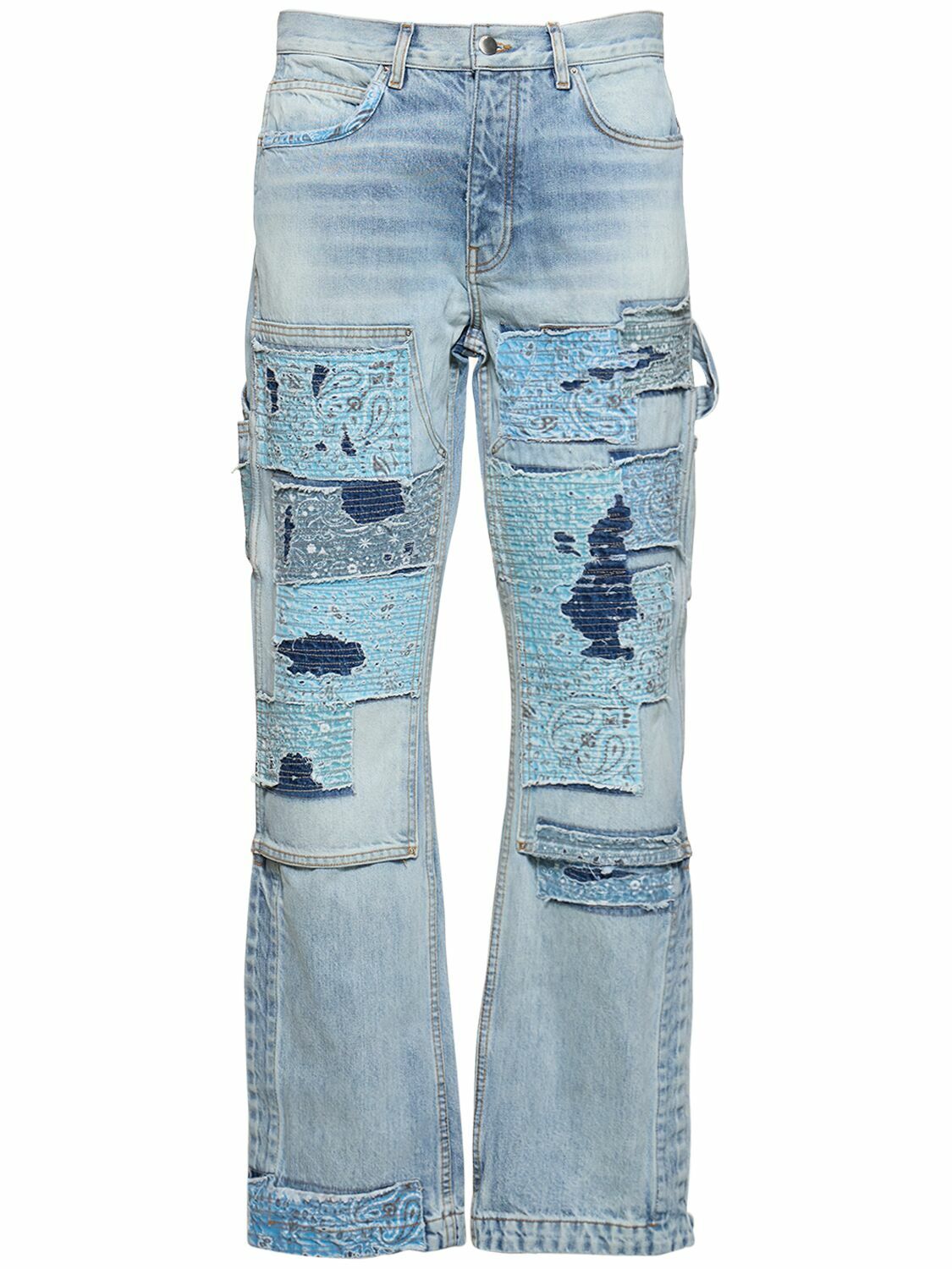 AMIRI - Patchwork Bandana Carpenter Jeans Amiri