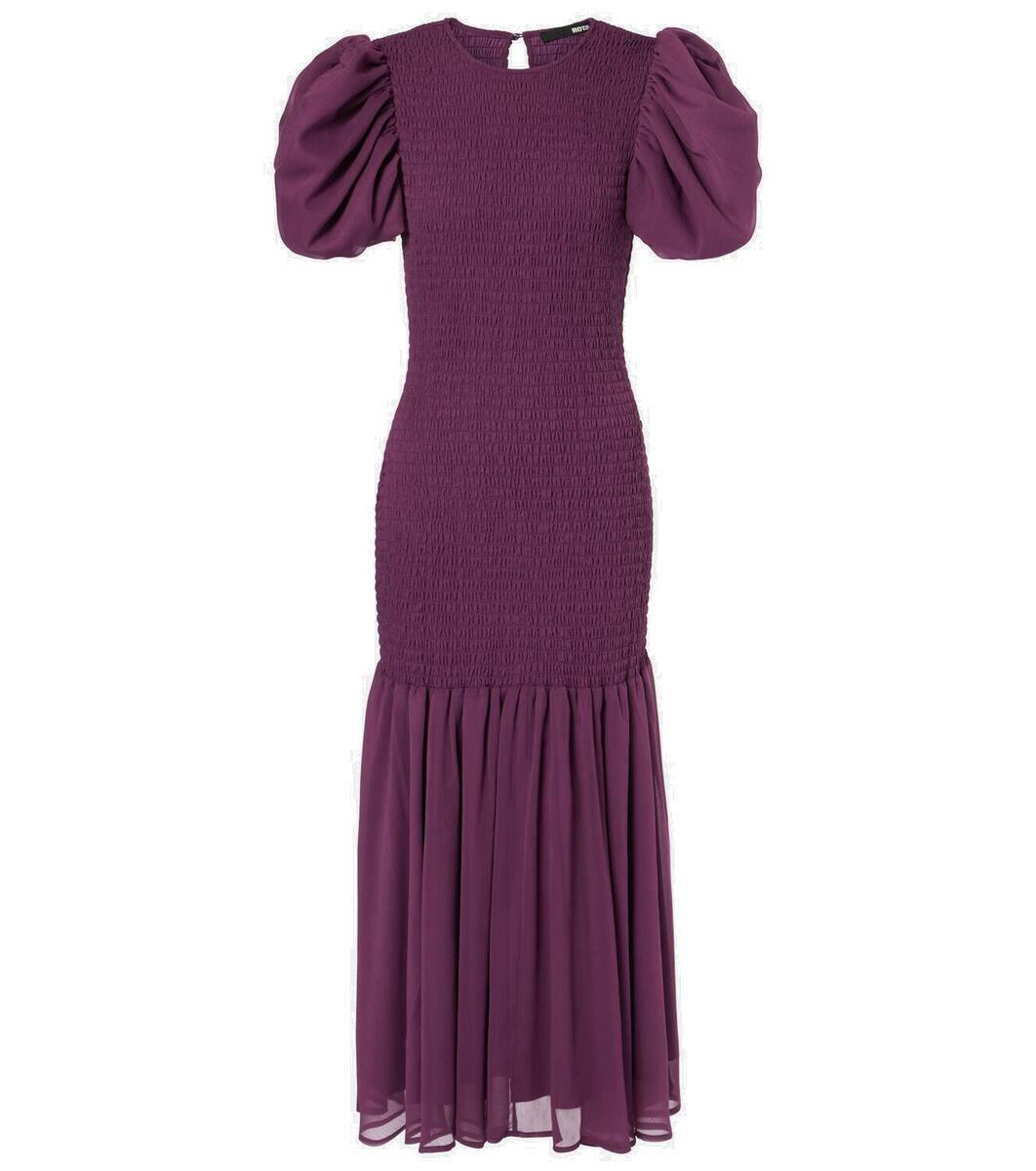 Rotate Shirred chiffon maxi dress ROTATE Birger Christensen