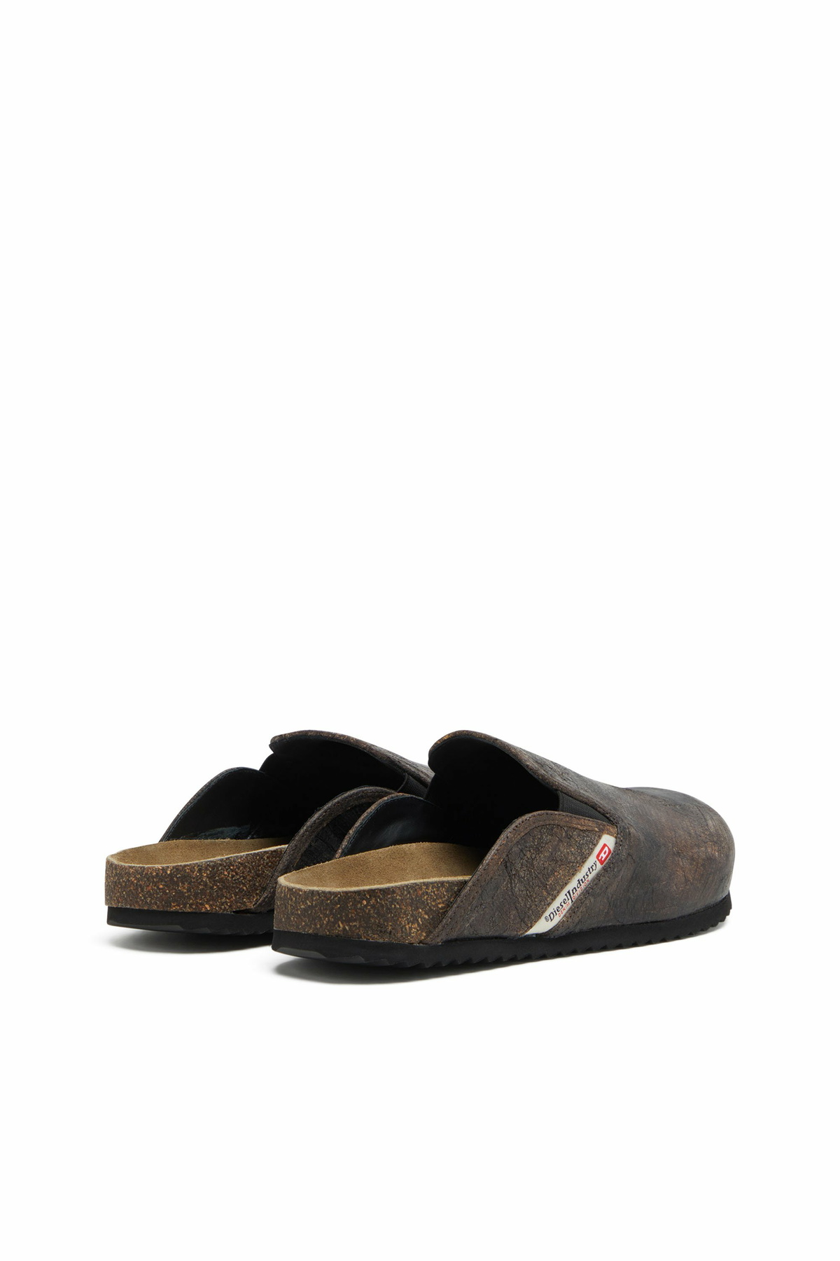 Diesel D-Woodstock-Clogs in crackle-effect suede - Slides Mens in Brown ...