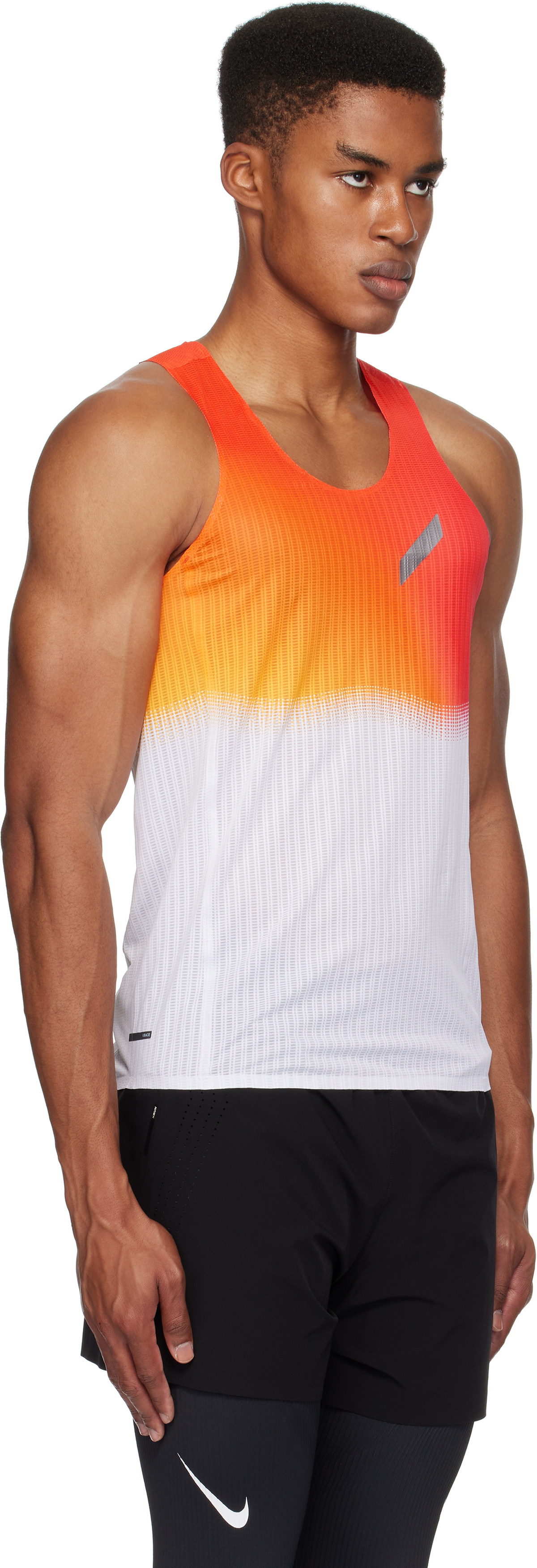 Soar Running Red & White Race Tank Top Soar Running