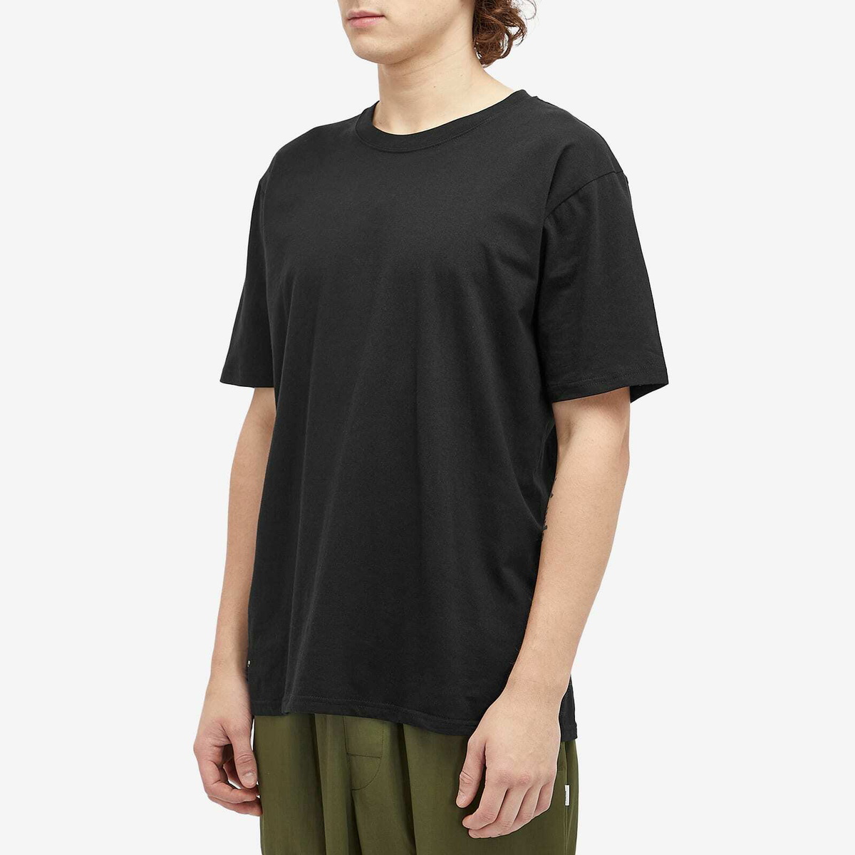 WTAPS Men's 01 Skivvies 3-Pack T-Shirt in Black WTAPS