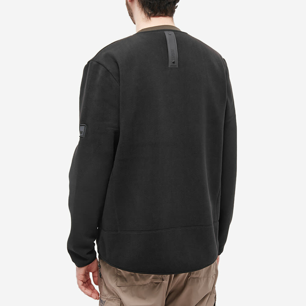 Rains Men's Fleece Jacket in Black Rains