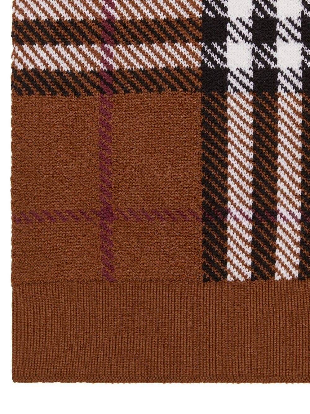 BURBERRY - Giant Check Wool Scarf Burberry
