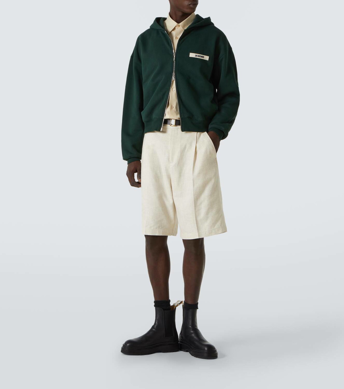 Jacquemus Cotton jersey zip-up hoodie Jacquemus