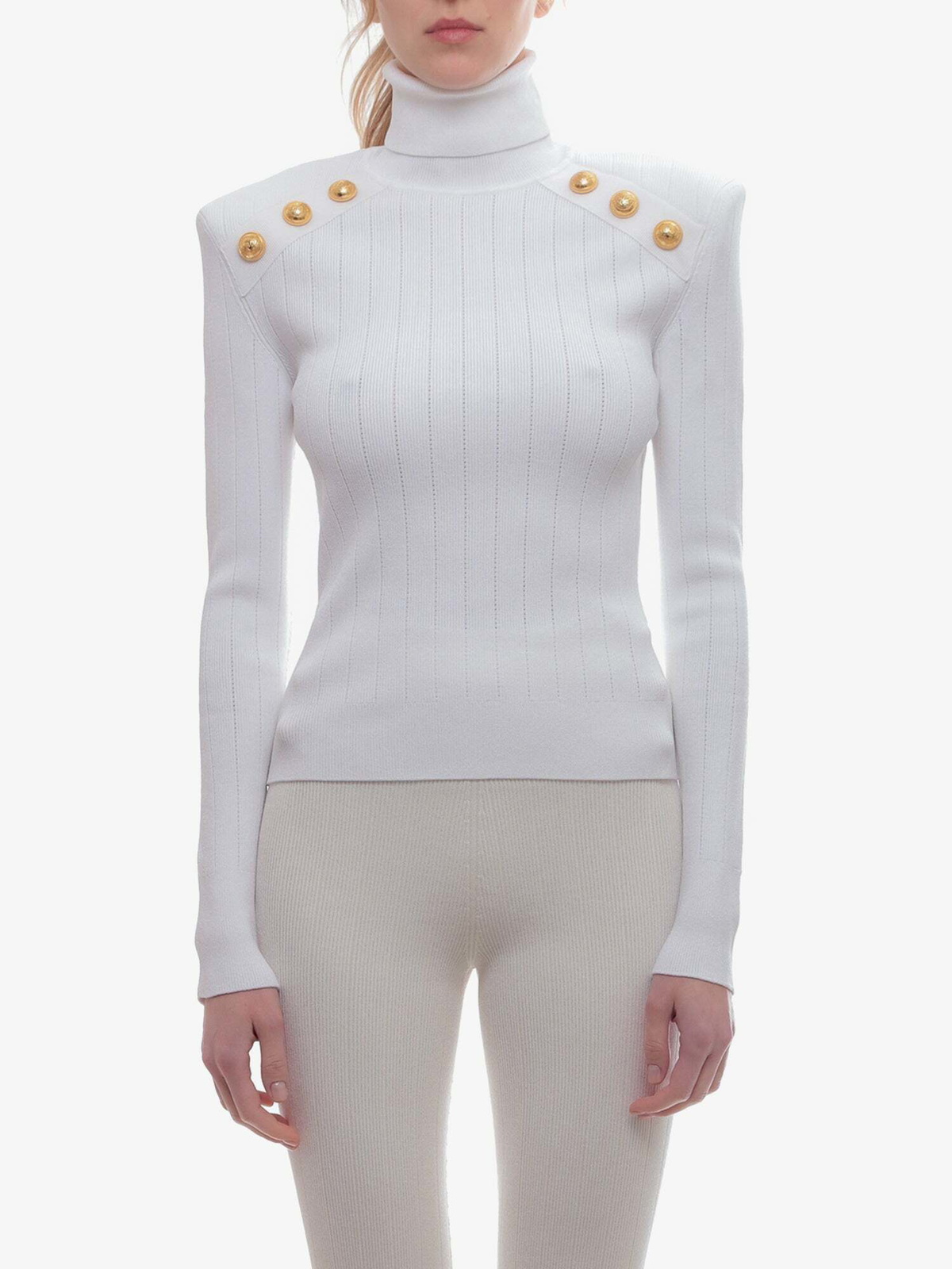 Balmain Sweater White Womens Balmain