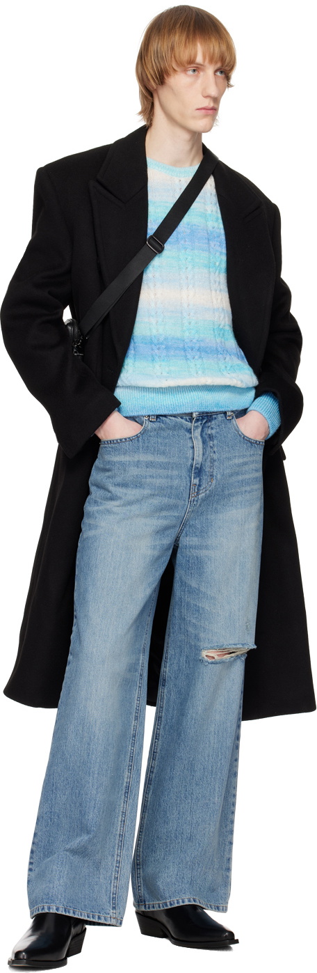 System Blue Distressed Jeans System