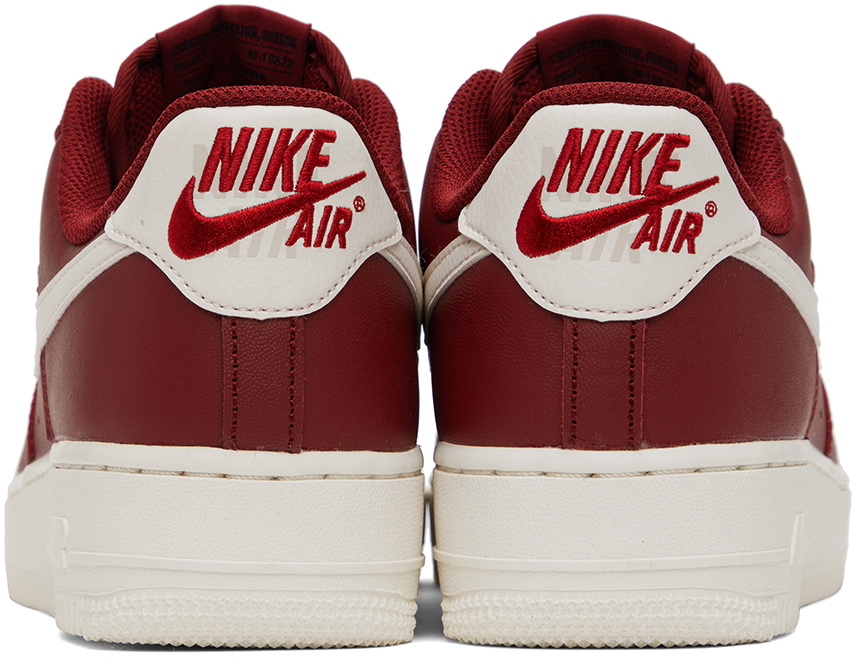Nike Red Air Force 1 '07 Premium Sneakers Nike