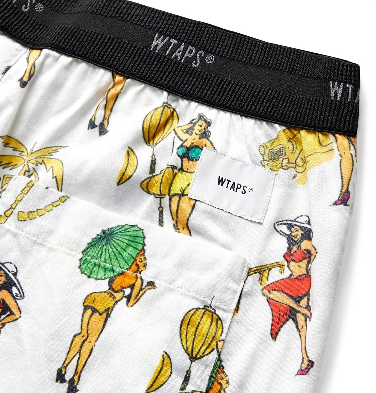 WTAPS - Printed Cotton Shorts - White WTAPS
