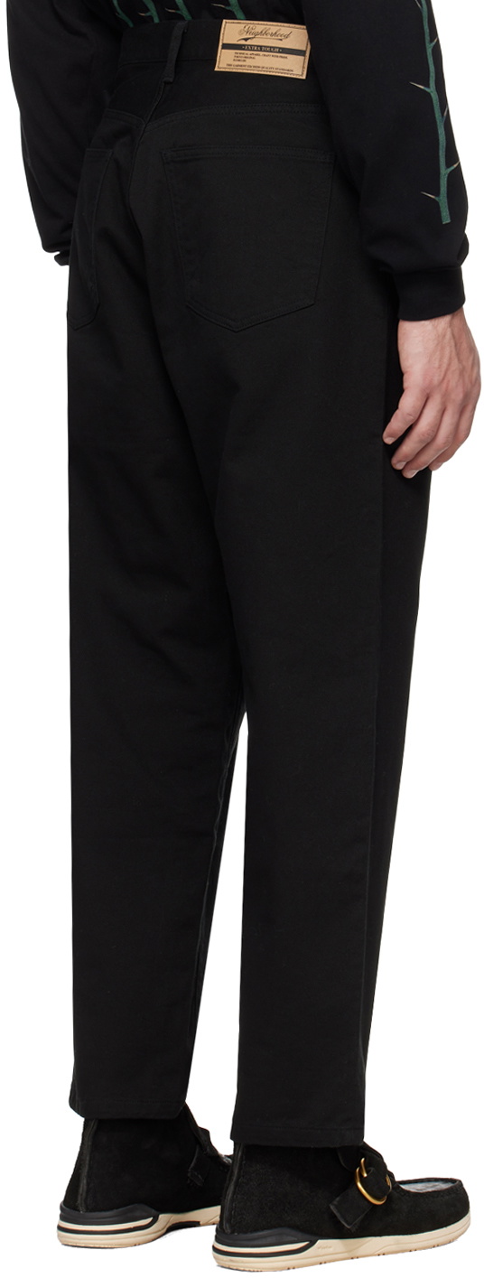 Neighborhood Black Two Tuck Trousers Neighborhood