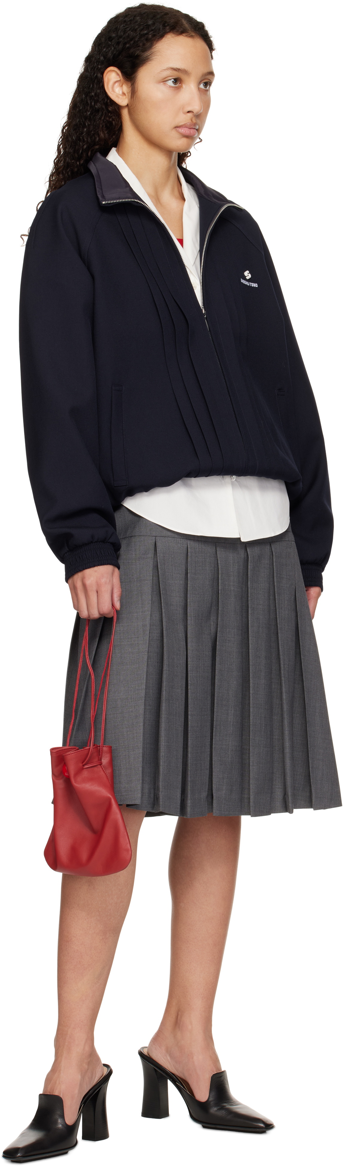 SHUSHU/TONG Navy Tucker Loose Jacket Shushu/Tong