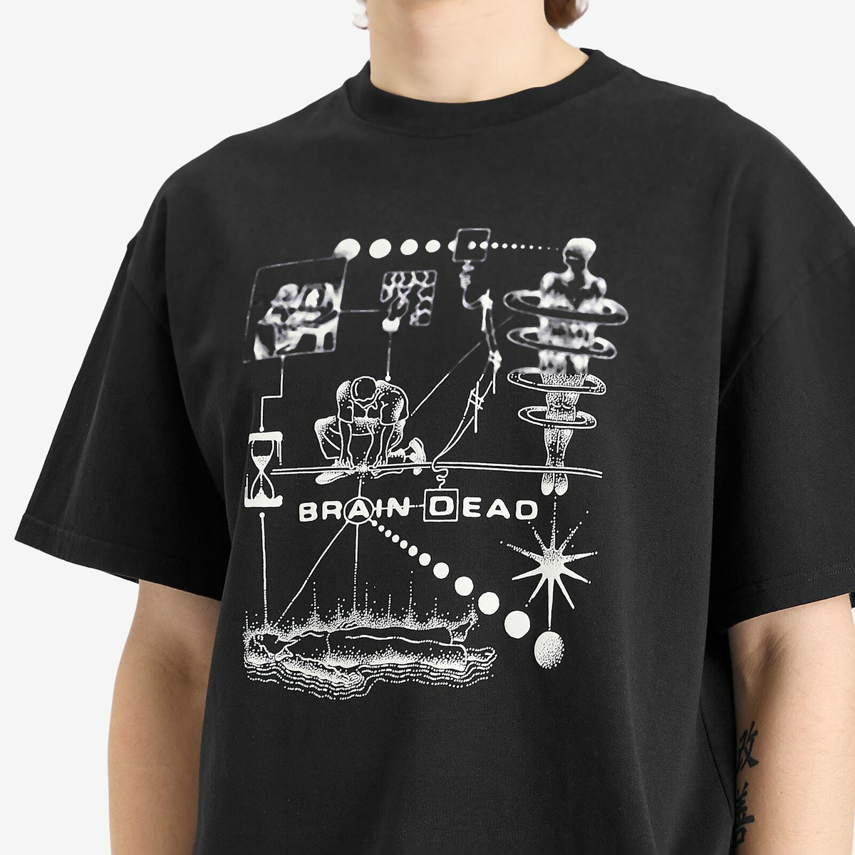 Brain Dead Men's Mind Puzzle T-Shirt in Black Brain Dead