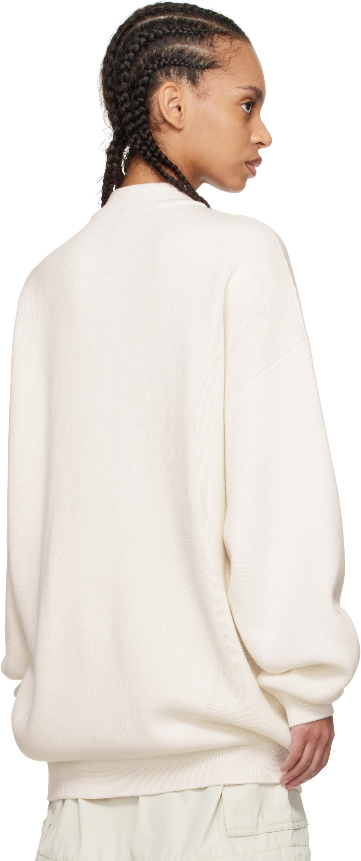 VETEMENTS White 'Single' Sweater Vetements