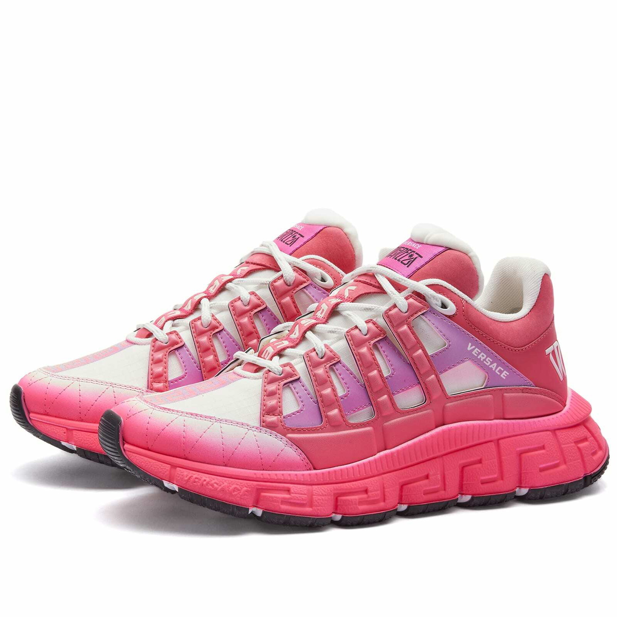 Versace Women's Greca Sneakers in Pink Versace