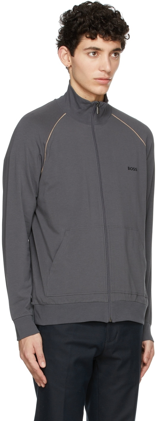 Boss Grey Cotton Jacket BOSS