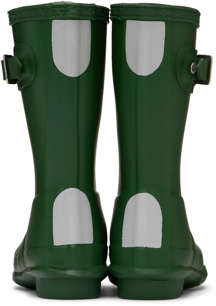 Hunter Kids Green Original Little Kids Rain Boots Hunter
