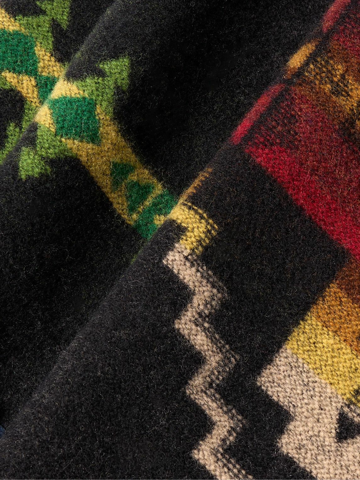 Pendleton - Four Corners Jacquard-Knit Wool Scarf Pendleton