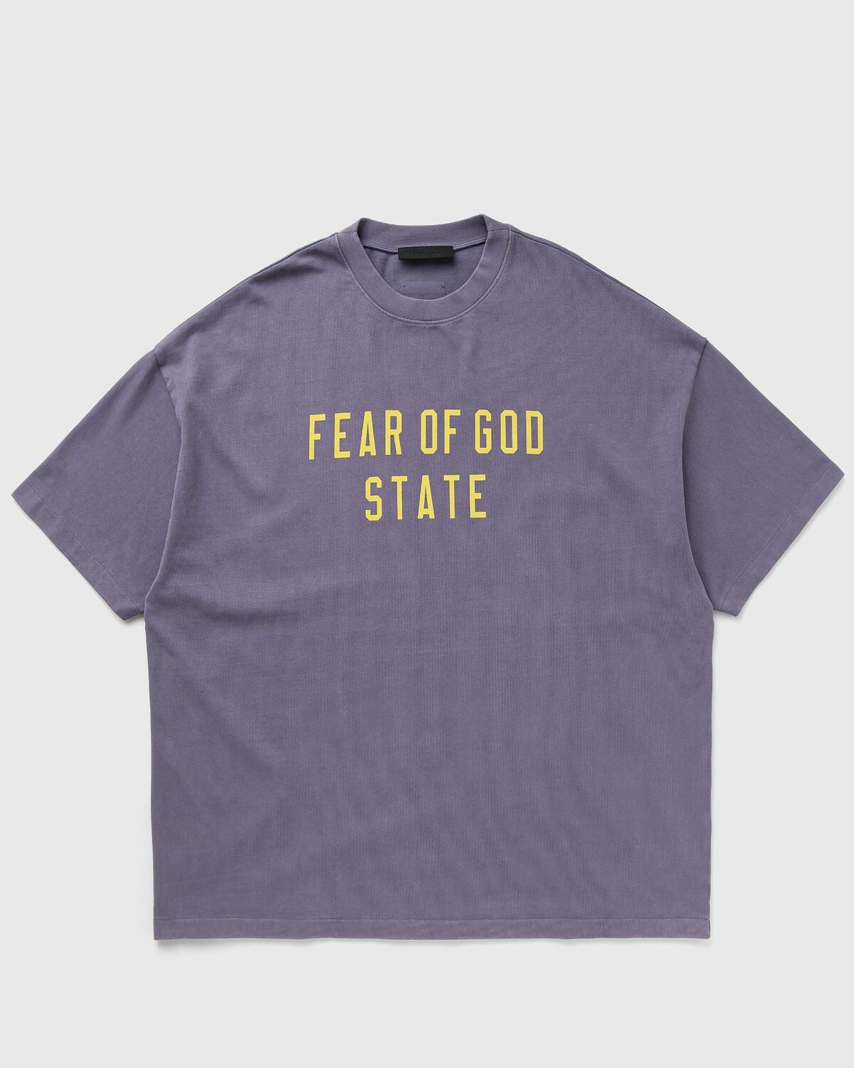 Fear Of God Essentials Heavy Crewneck Tee Purple Shortsleeves Fear Of ...