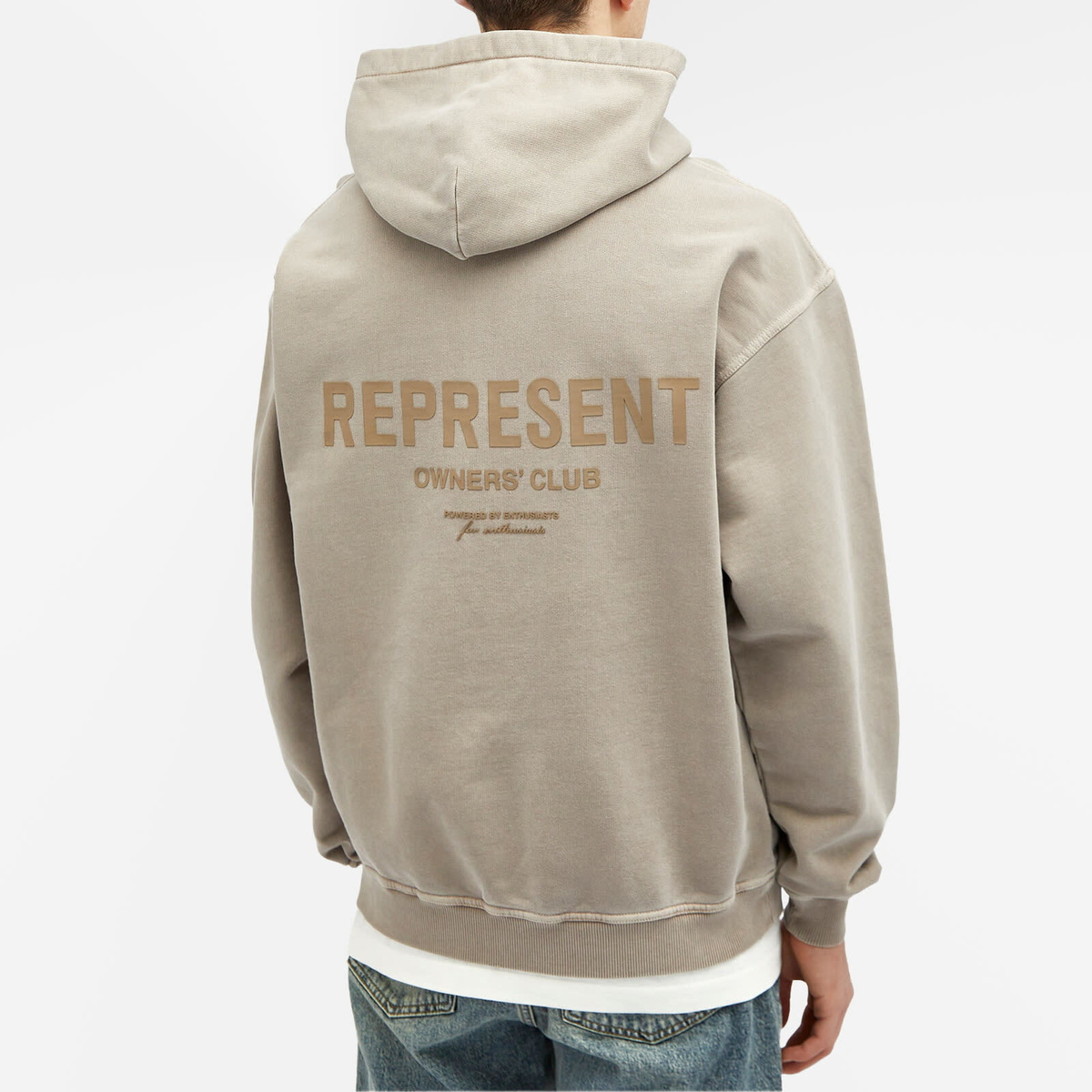 Represent Men's Owners Club Hoodie in Mushroom Represent