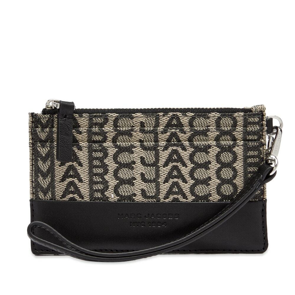 Marc Jacobs Women's The Top Zip Wristlet Wallet in Beige Multi Marc Jacobs