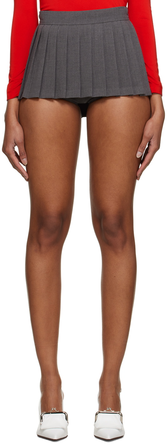 Pushbutton SSENSE Exclusive Gray Skort Pushbutton