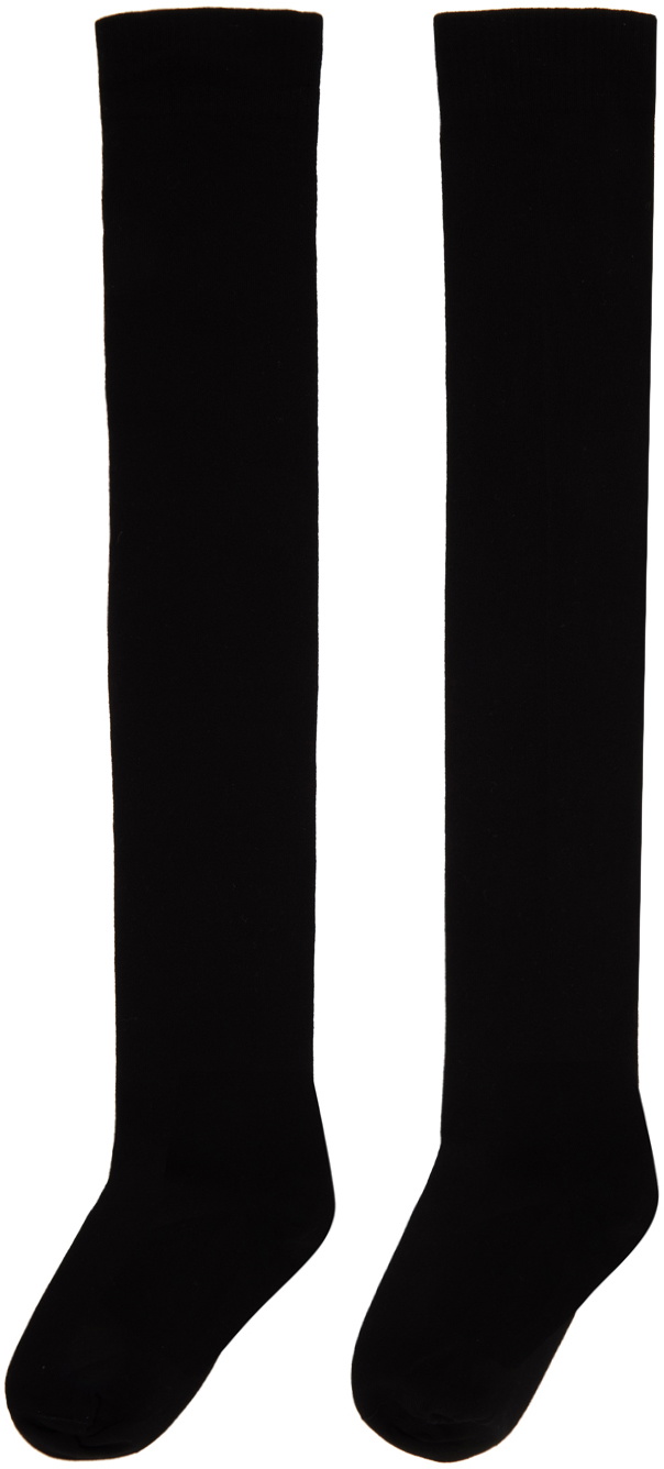 Rick Owens Black Semi-Sheer Socks Rick Owens