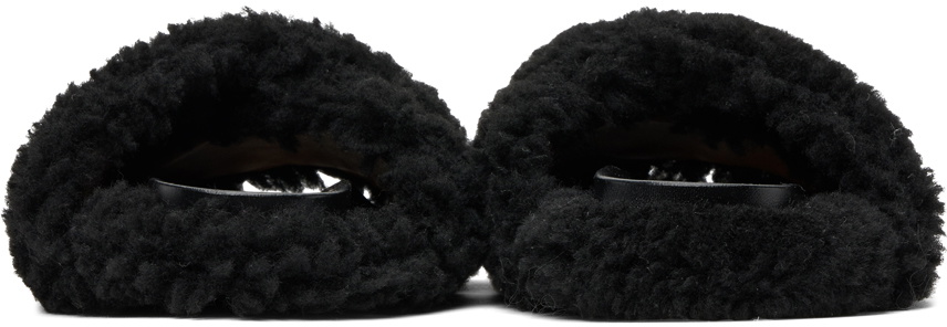 Marni Black Shearling Fussbett Slides Marni
