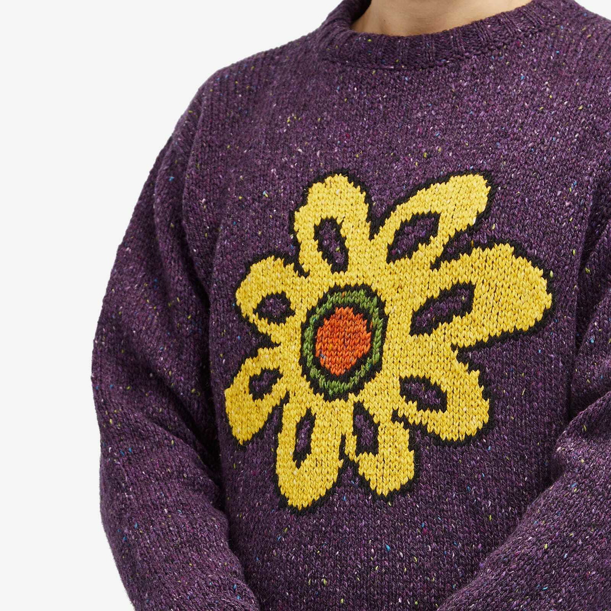 Howlin by Morrison Men's Howlin' Big Flower Lover Jumper in Purple ...