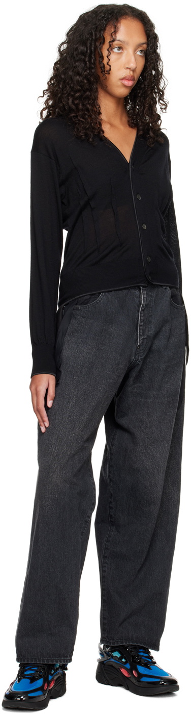 Undercover Black Knife Pleats Cardigan Undercover