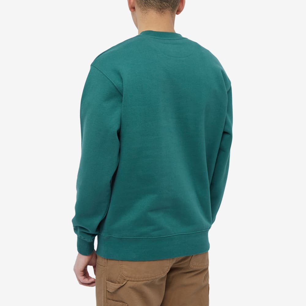 Dancer Men's Flower Logo Crew Sweat in Dusty Turquoise Dancer