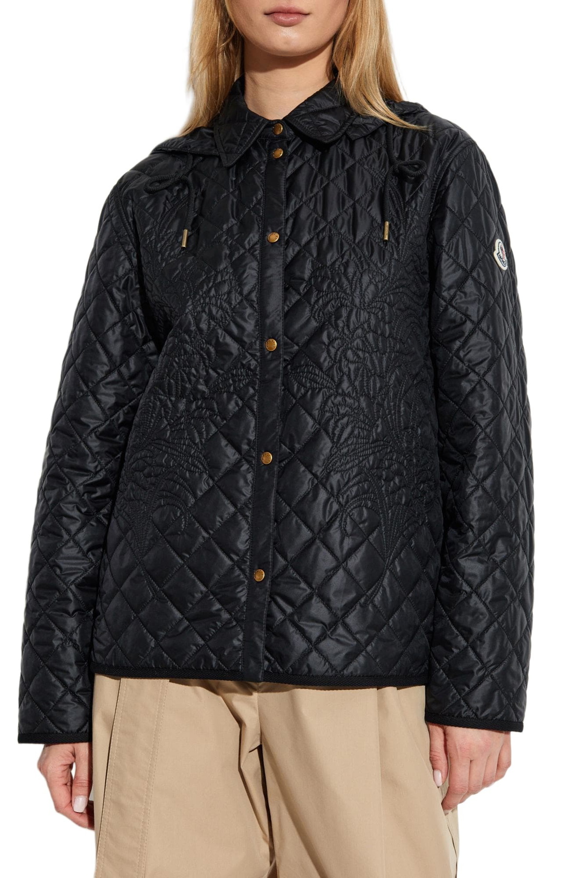 Moncler Quilted Jacket With Removable Hood Moncler