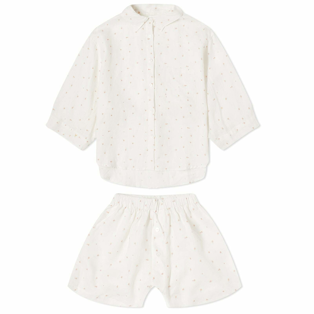 Deiji Studios Women's Linen 03 Set in Corsage Print Deiji Studios