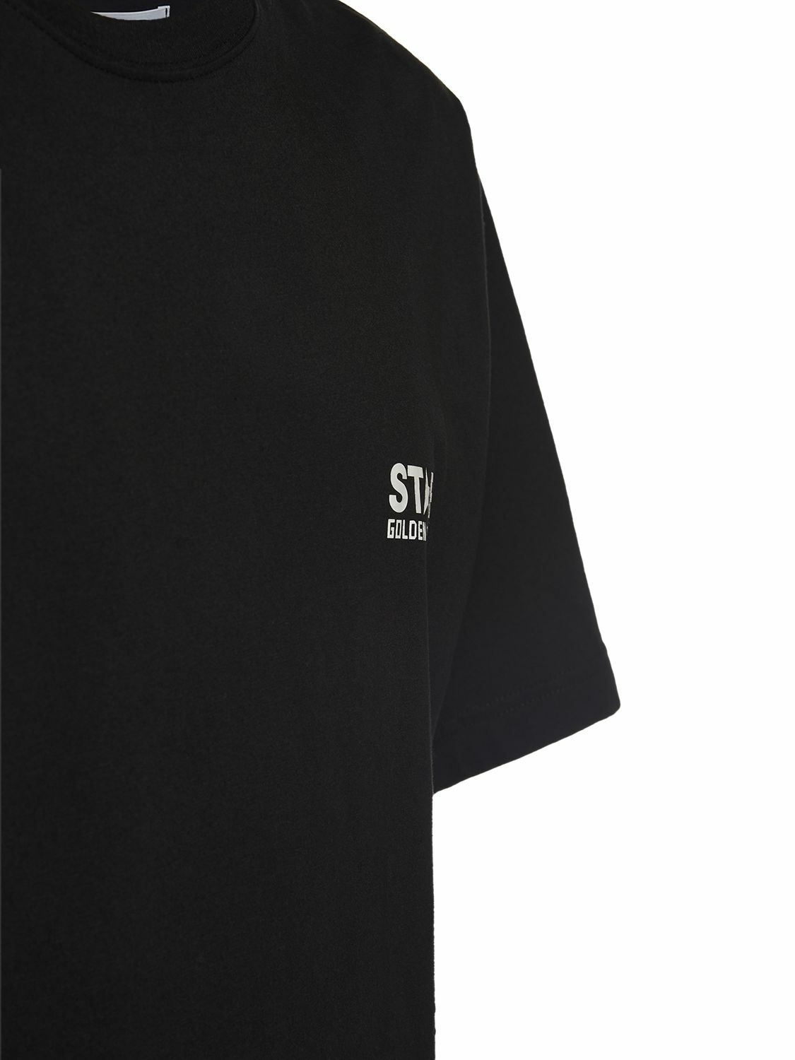 GOLDEN GOOSE - Logo Cotton Jersey T-shirt Golden Goose Deluxe Brand