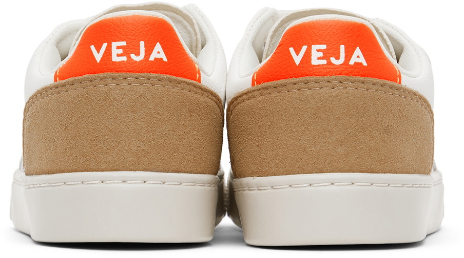 VEJA Kids White & Multicolor V-10 Velcro Sneakers VEJA