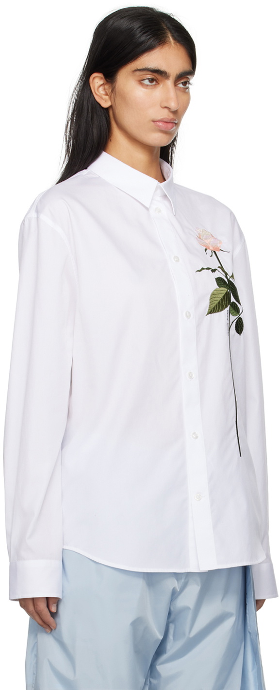 Simone Rocha White Embroidered Shirt Simone Rocha